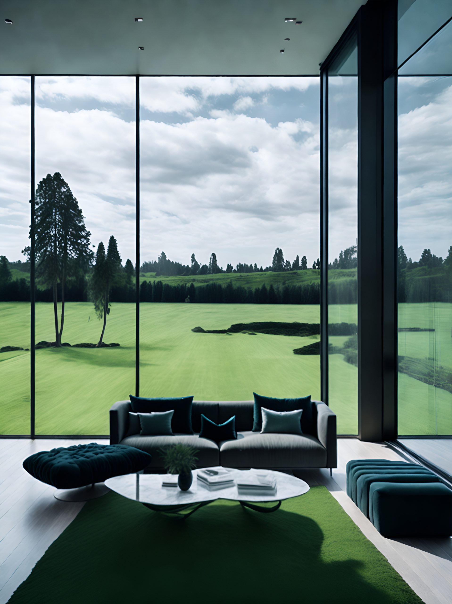 Living Room Inspirations: Large Windows with Beautiful Outdoor Scenery ...